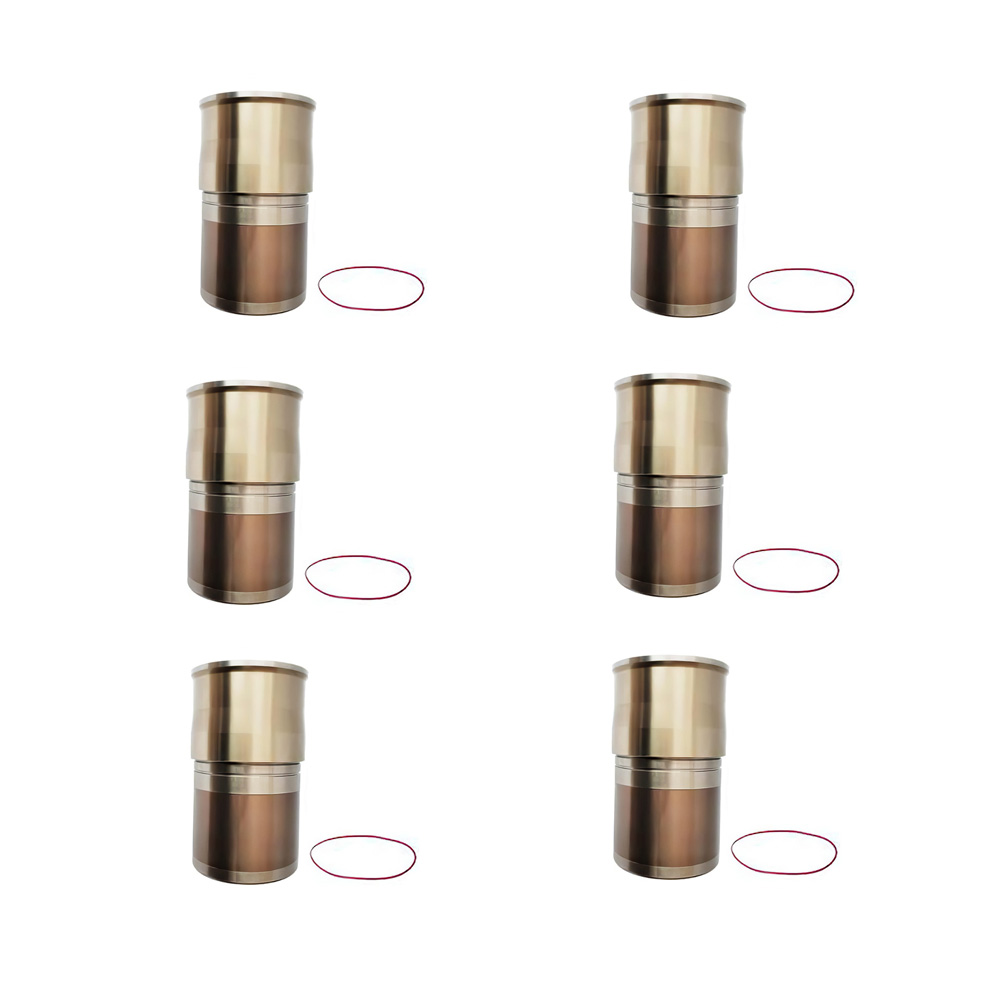 Cylinder Liner Kit 4089153 for Cummins Engine ISX QSX Hyundai R800LC-9 ...